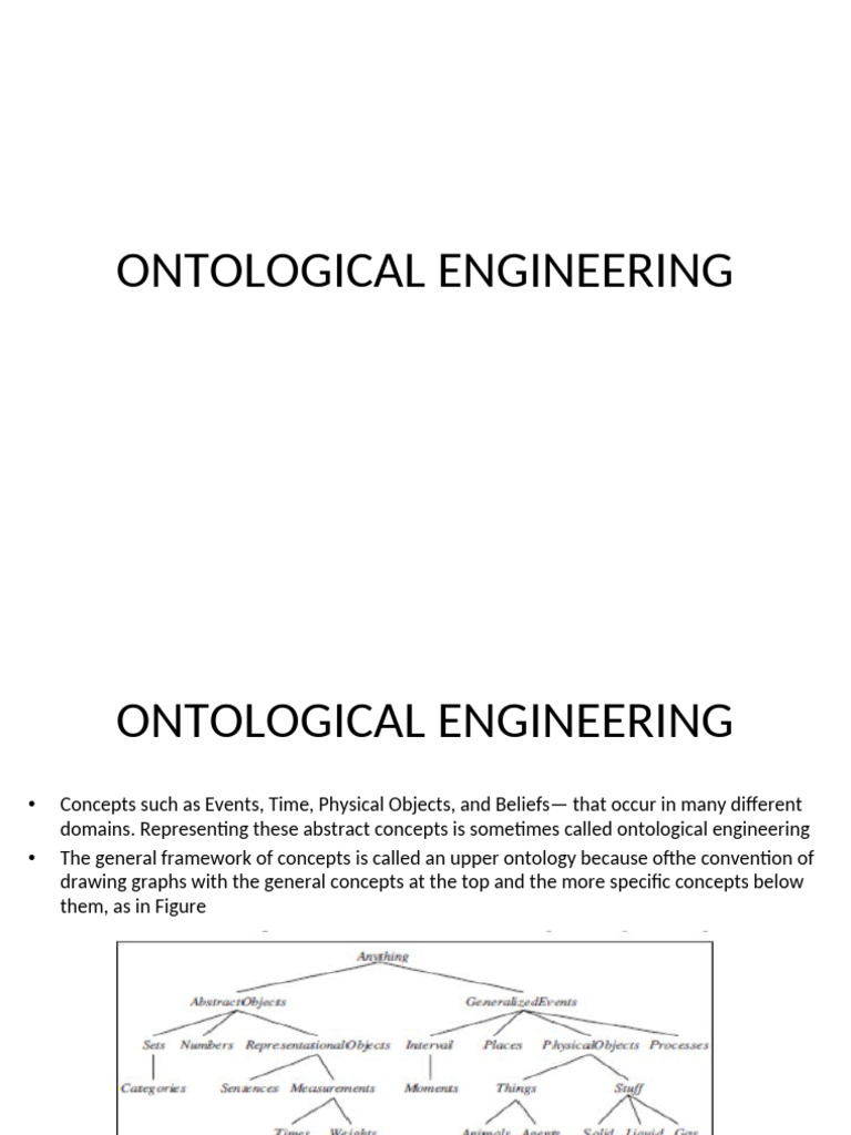 Ontological Engineering | PDF | Concept | Ontology