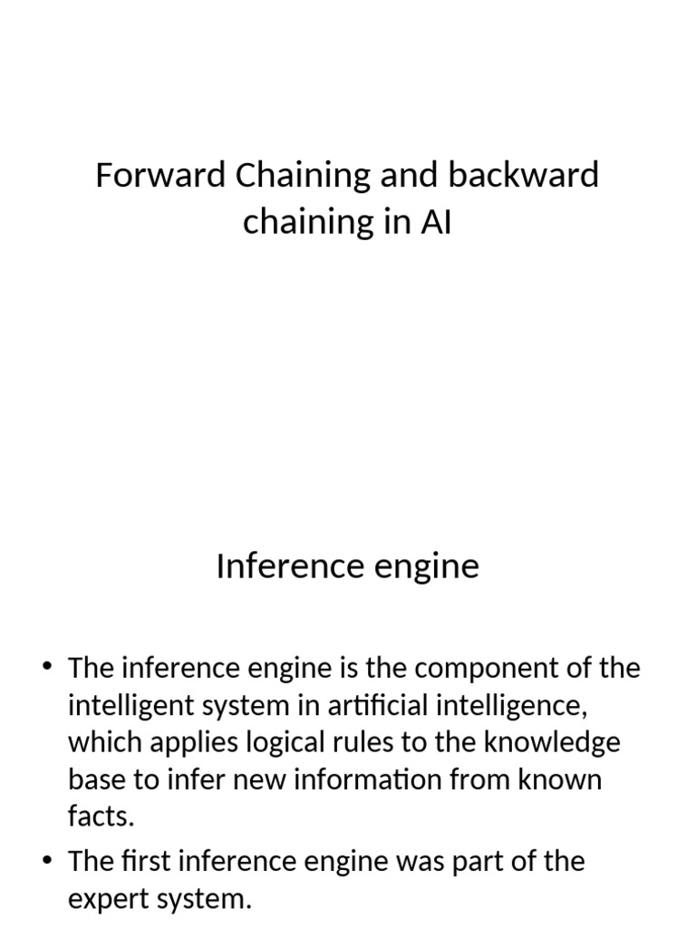 Forward Backward Chaining | PDF | Inference | Logic