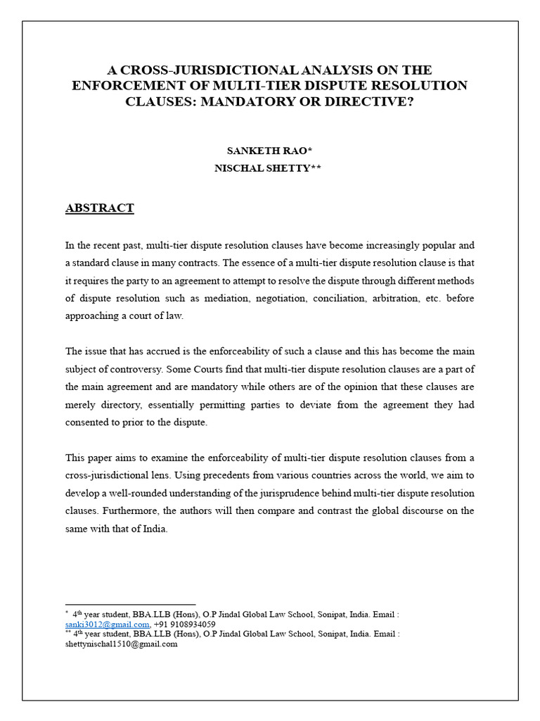 SSRN 4815037 | PDF | Arbitration | Alternative Dispute Resolution