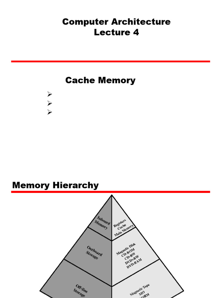 CO Lec.4 | PDF | Cpu Cache | Computer Data Storage