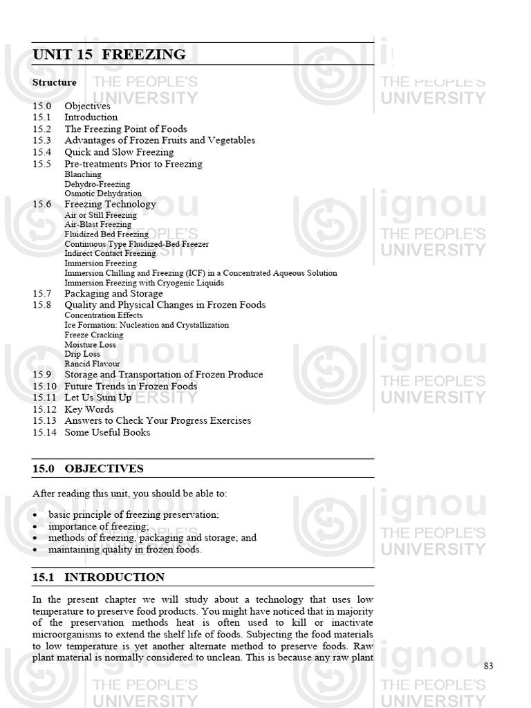 Types of Freezing | PDF | Freezing | Food Preservation