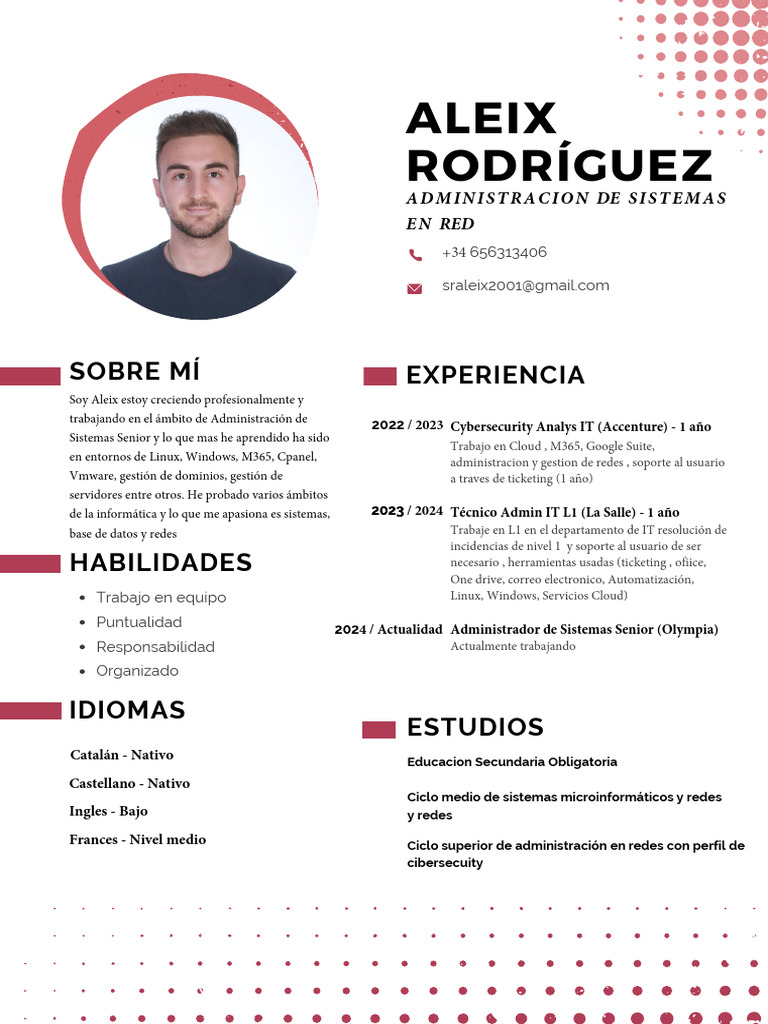 Curriculum Aleix Rodriguez | PDF | Informática | Software