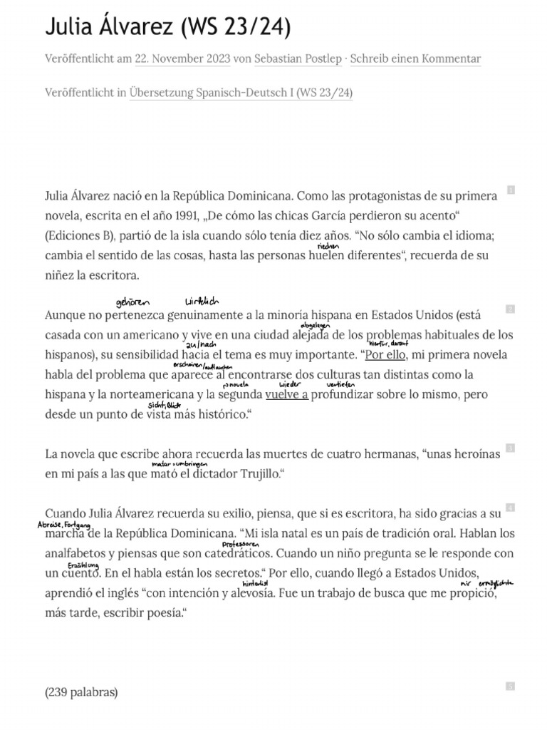 Julia Álvarez | PDF