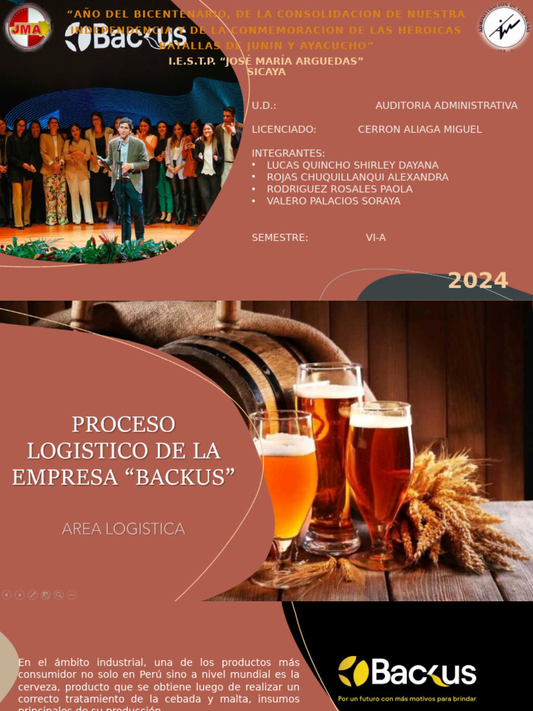 Proceso Logistico Backus | PDF | Cerveza