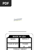 How To Decode Hyster Forklift Serial and Model Numbers | PDF | Forklift ...
