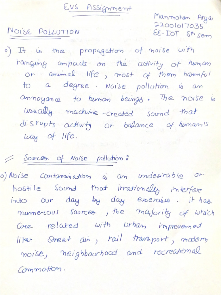 Evs Assignment-6 | PDF