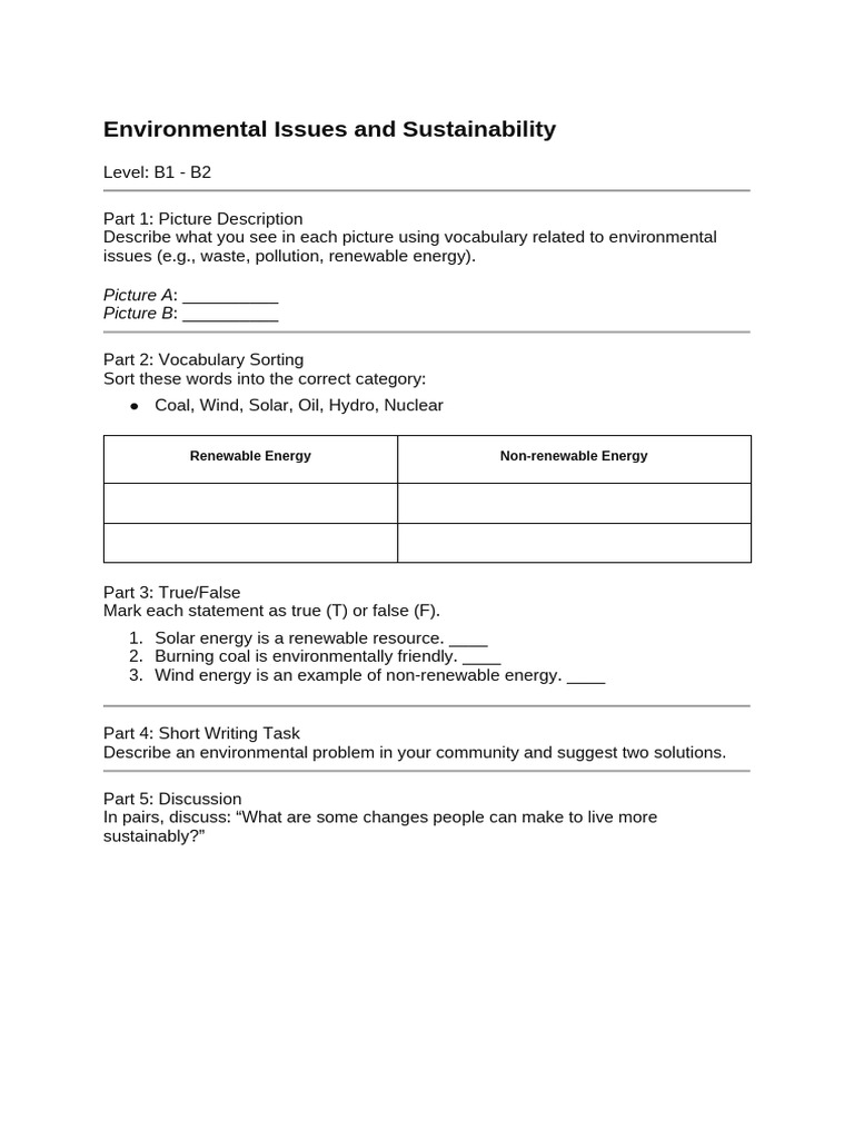 Environmental Issues & Solutions Guide | PDF