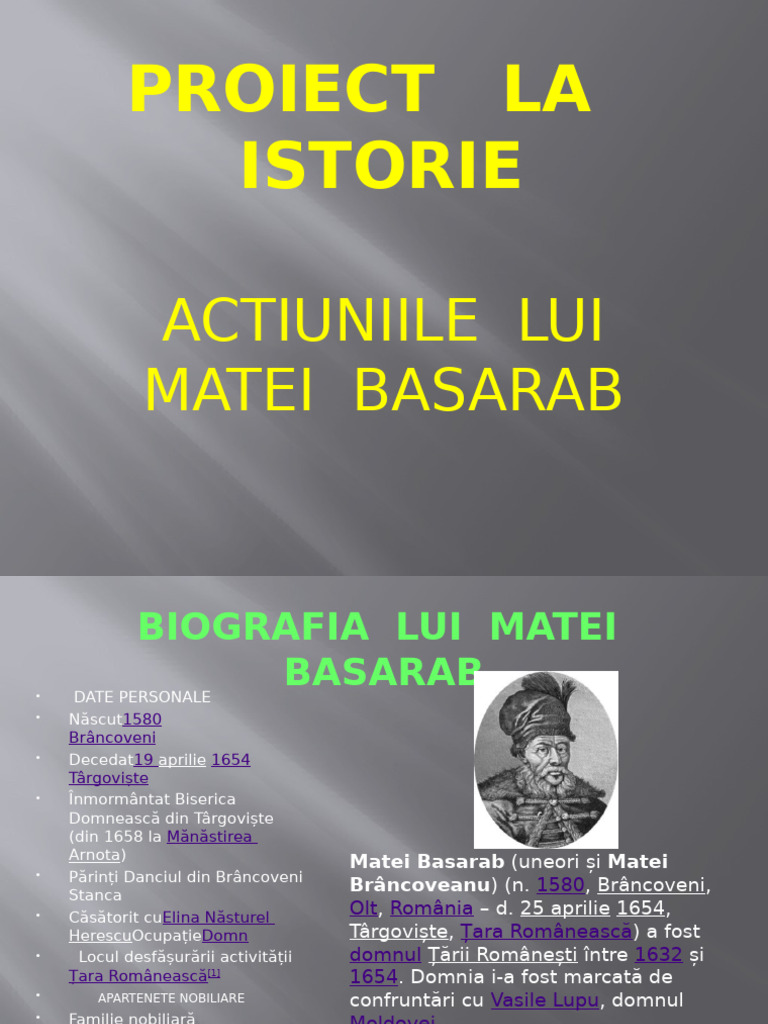 Proiect La Istorie | PDF
