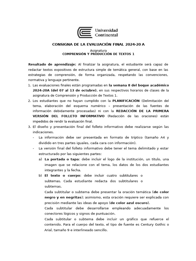 Consigna de Evaluación Final | PDF