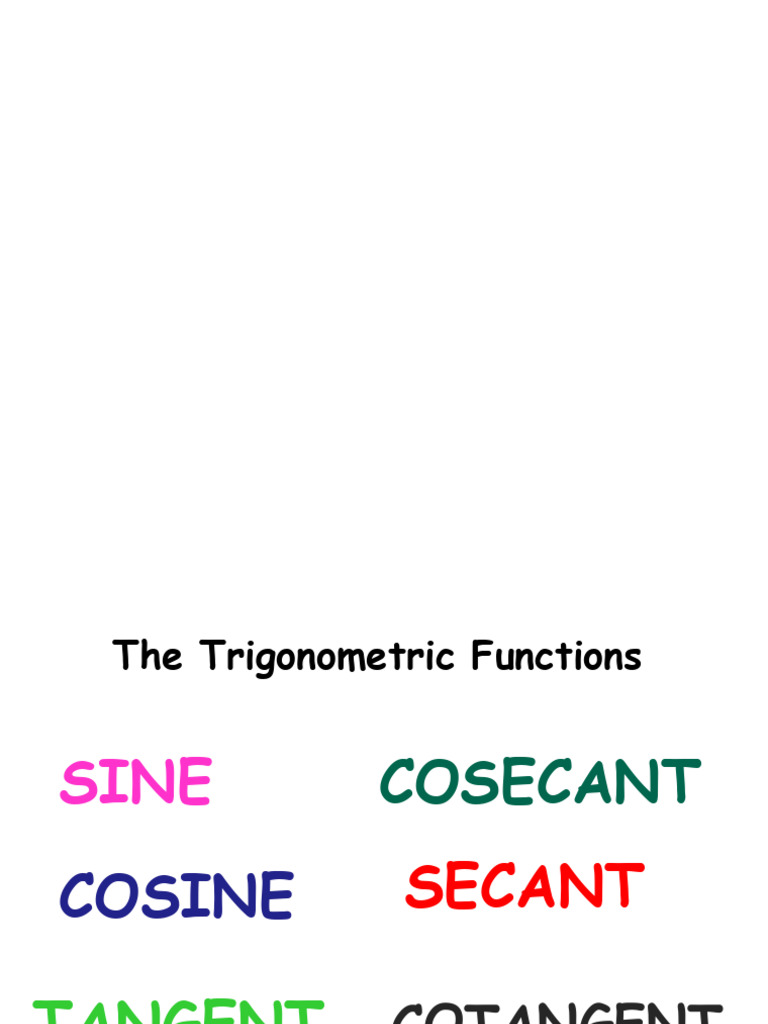 Trigonometric-Functions BSMX | PDF | Trigonometric Functions | Mathematical Analysis