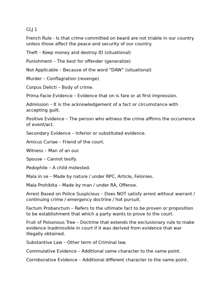 CLJ 1 | PDF | Fingerprint | Forensic Science