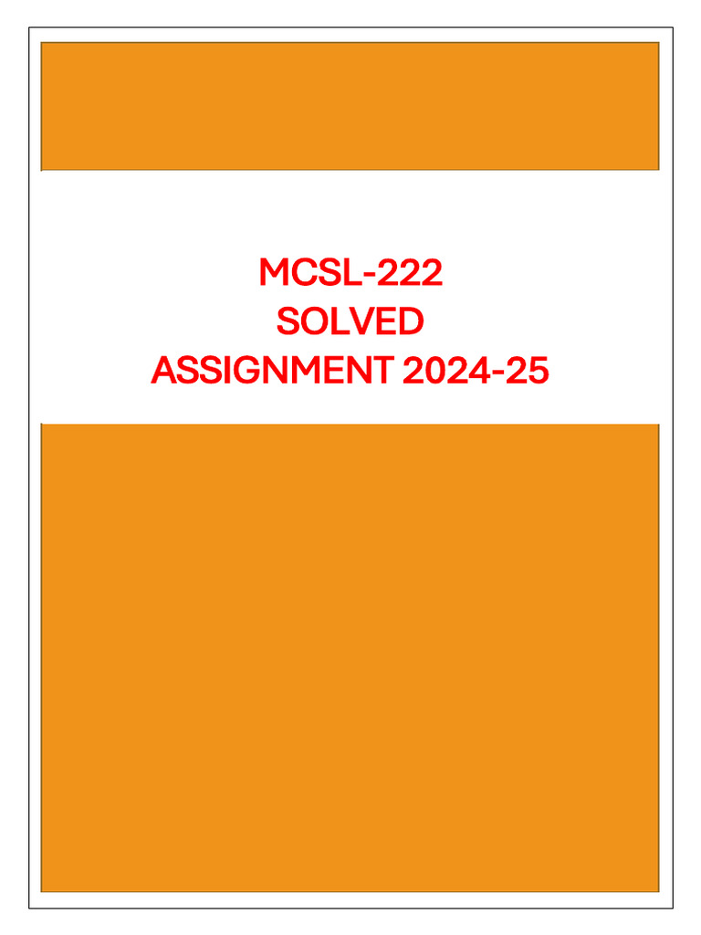 MCSL-222 2024-25 EM | PDF | Databases | World Wide Web