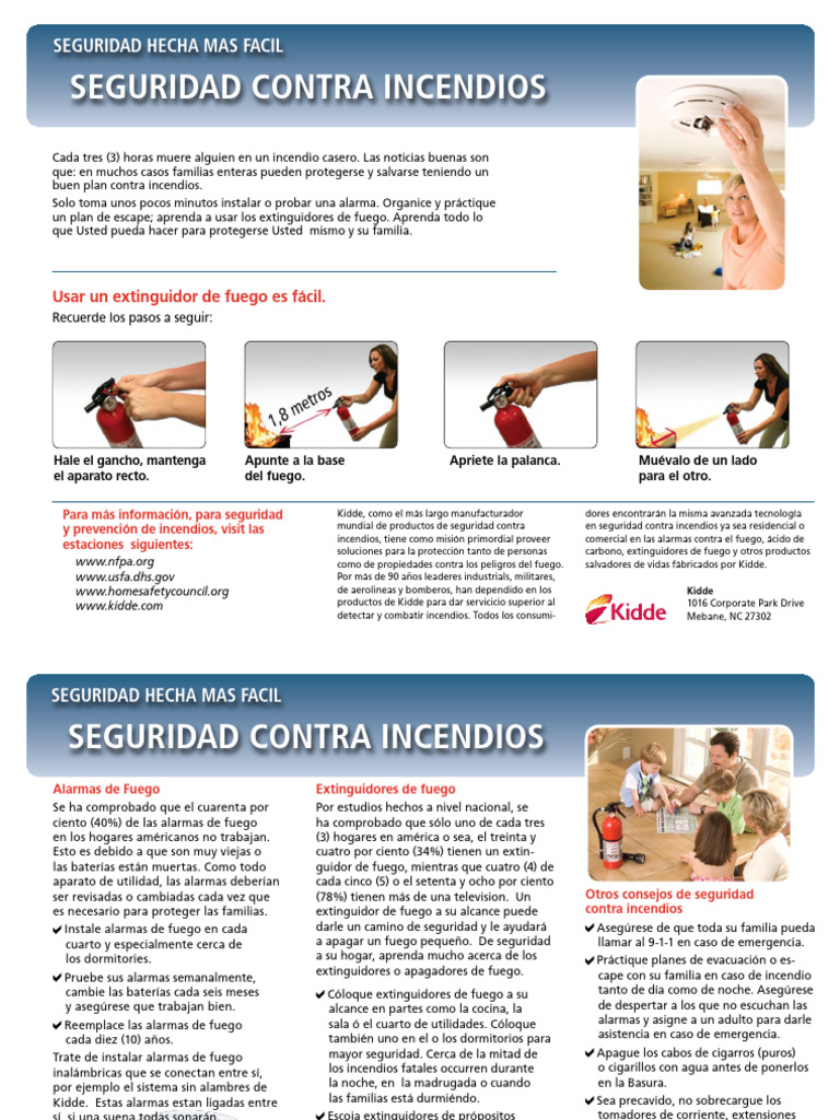 FIRE SAFETY Spanish Color - tcm126-27219 | PDF