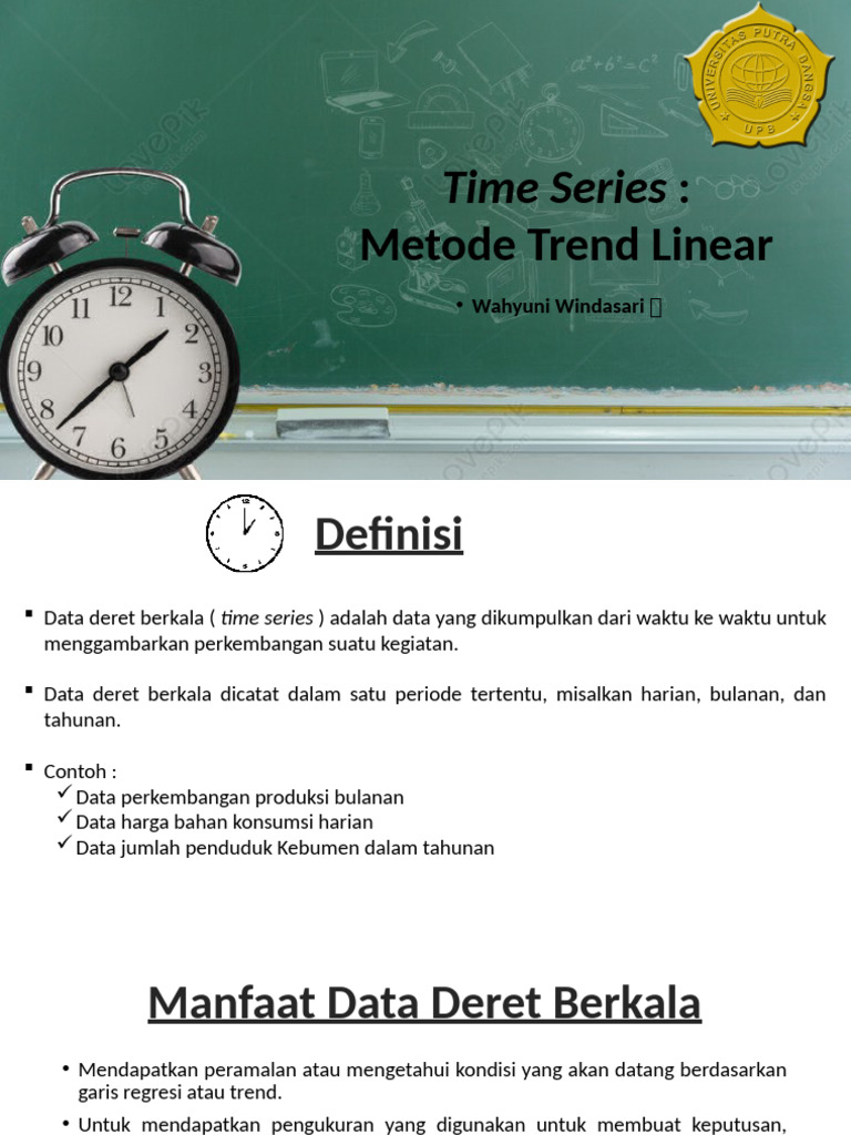Trend Linear - Kuadrat Terkecil Momen | PDF