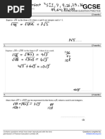 GCSE Surds Practice Questions | PDF | Mathematics