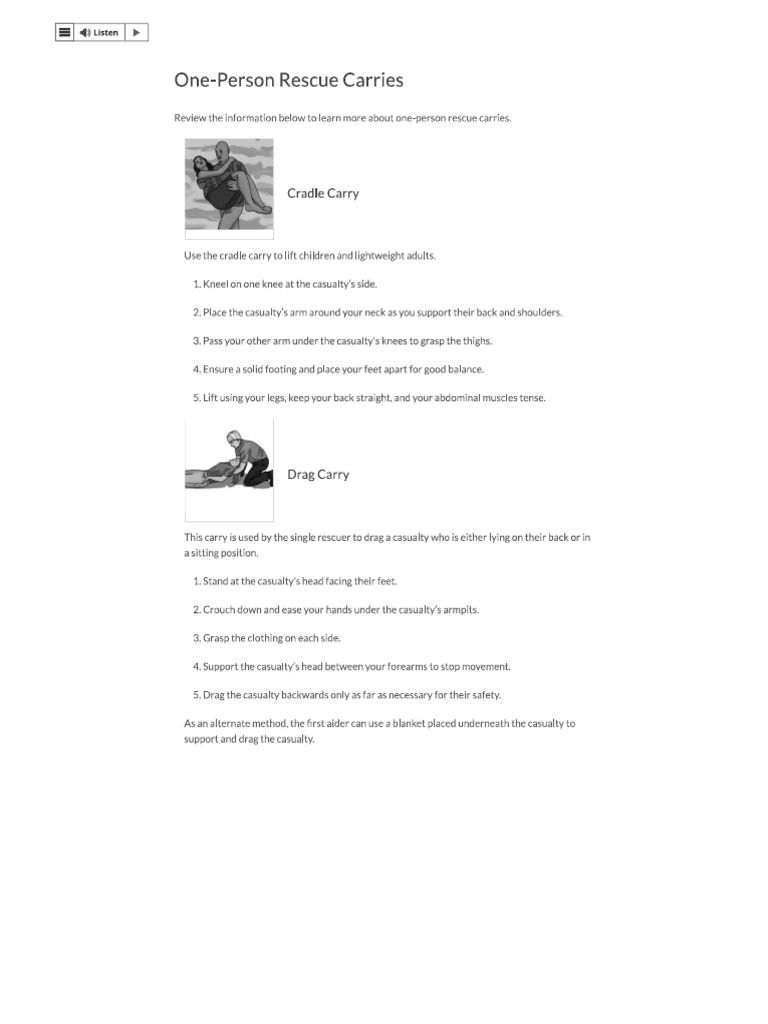 6.5 One-Person Rescue Carries | PDF