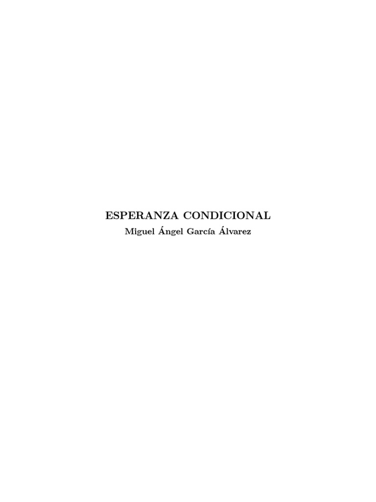 Esperanza Condicional | PDF | Función de densidad de probabilidad ...