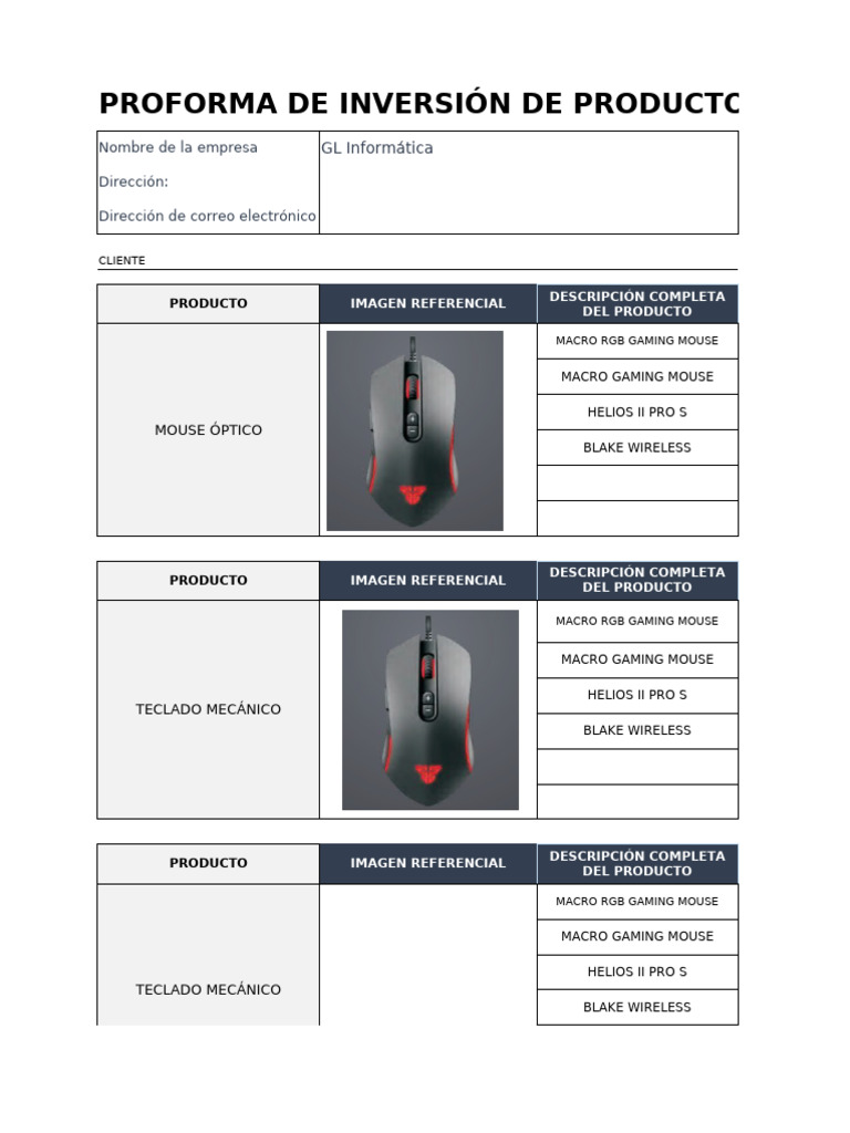 Proforma Randy | PDF | Informática