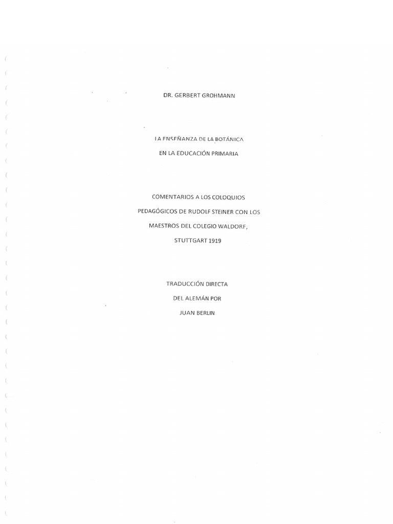 La Enseñanza de La Botanica | PDF