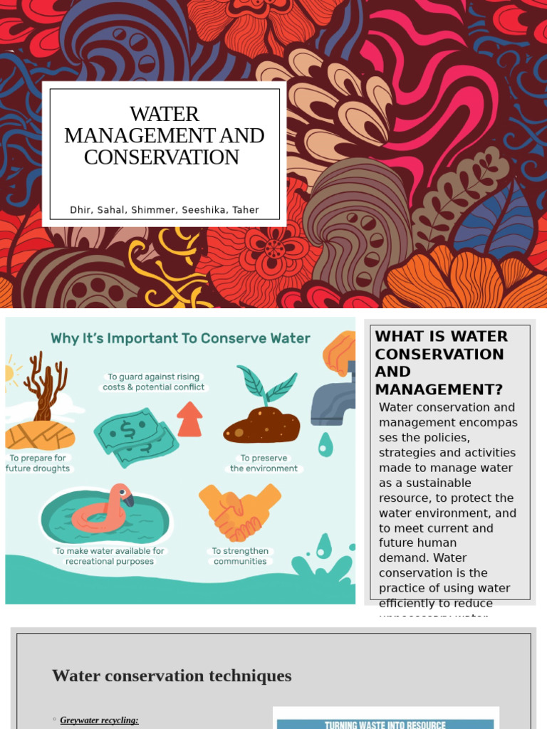 Water Conservation and Management | PDF | Water Conservation | Water ...