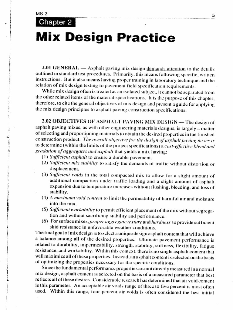 02-Chapter 02 Mix Design Practice | PDF