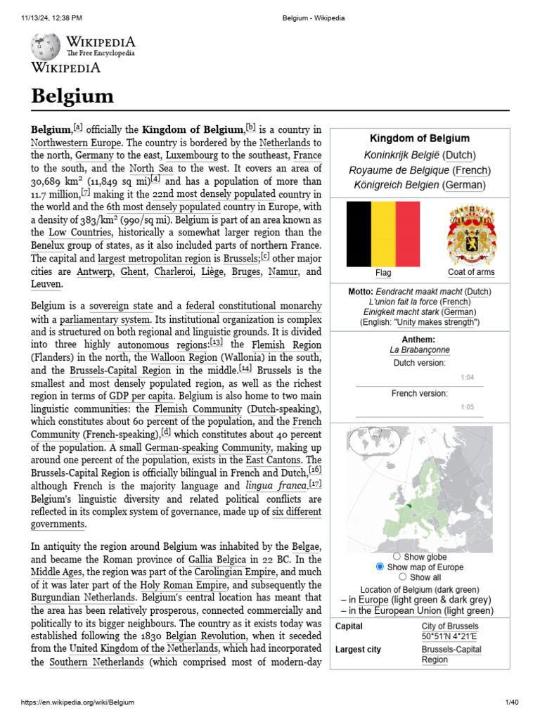 Belgium | PDF | Belgium | Flanders