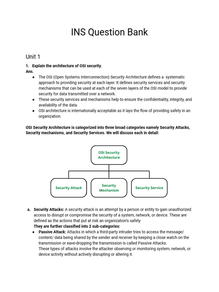 INS Question Bank Boards | PDF | Key (Cryptography) | Encryption