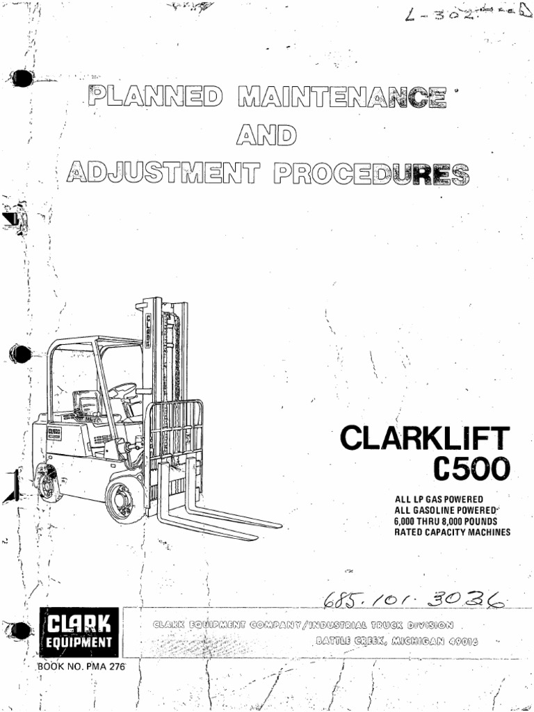 Clark Lift C500 Forklift | PDF