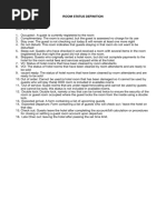 Status Codes Used in Housekeeping | PDF