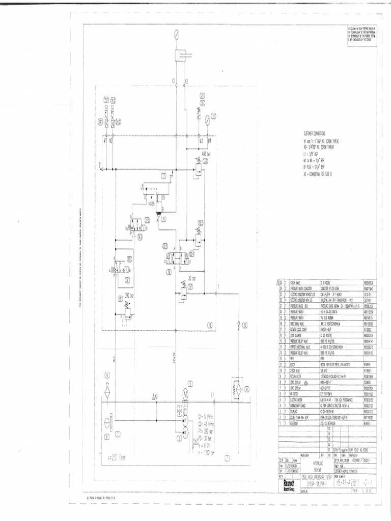 Filter Press Hydraulic Power Unit Schematic 2019 | PDF