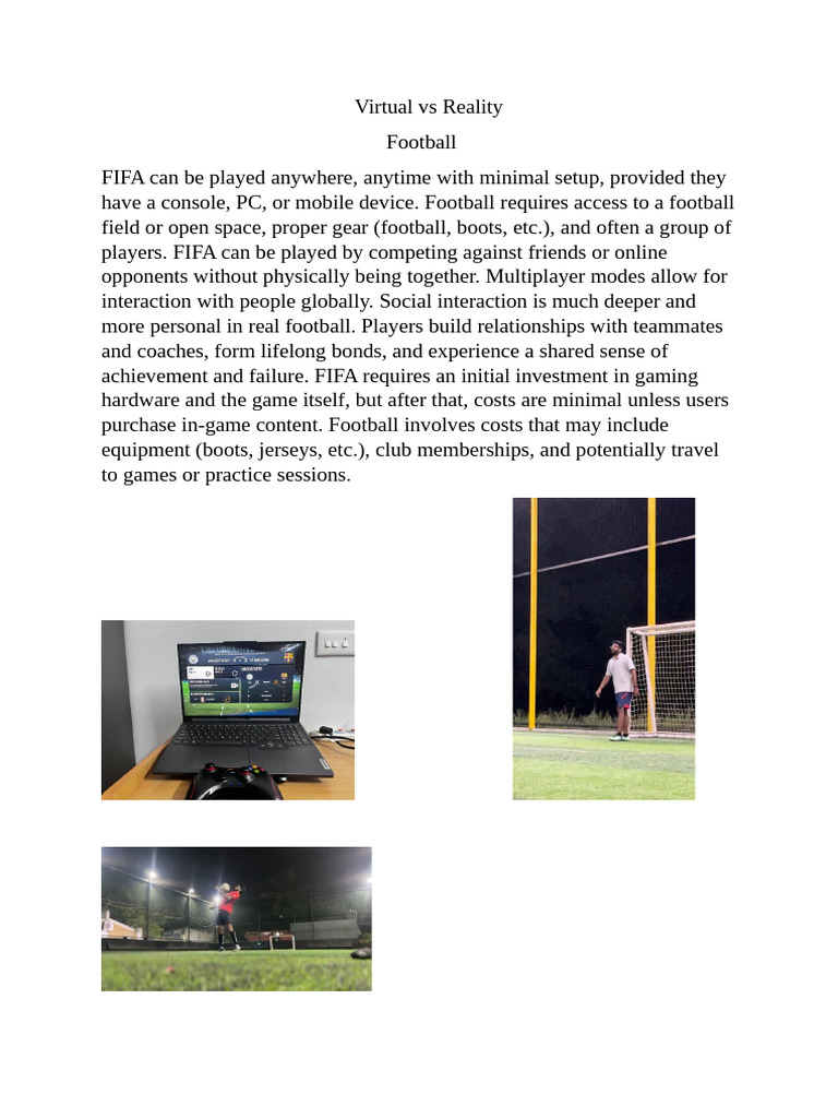 Football Vs FIFA | PDF