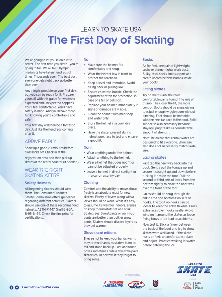The First Day of Skating | PDF | Sock