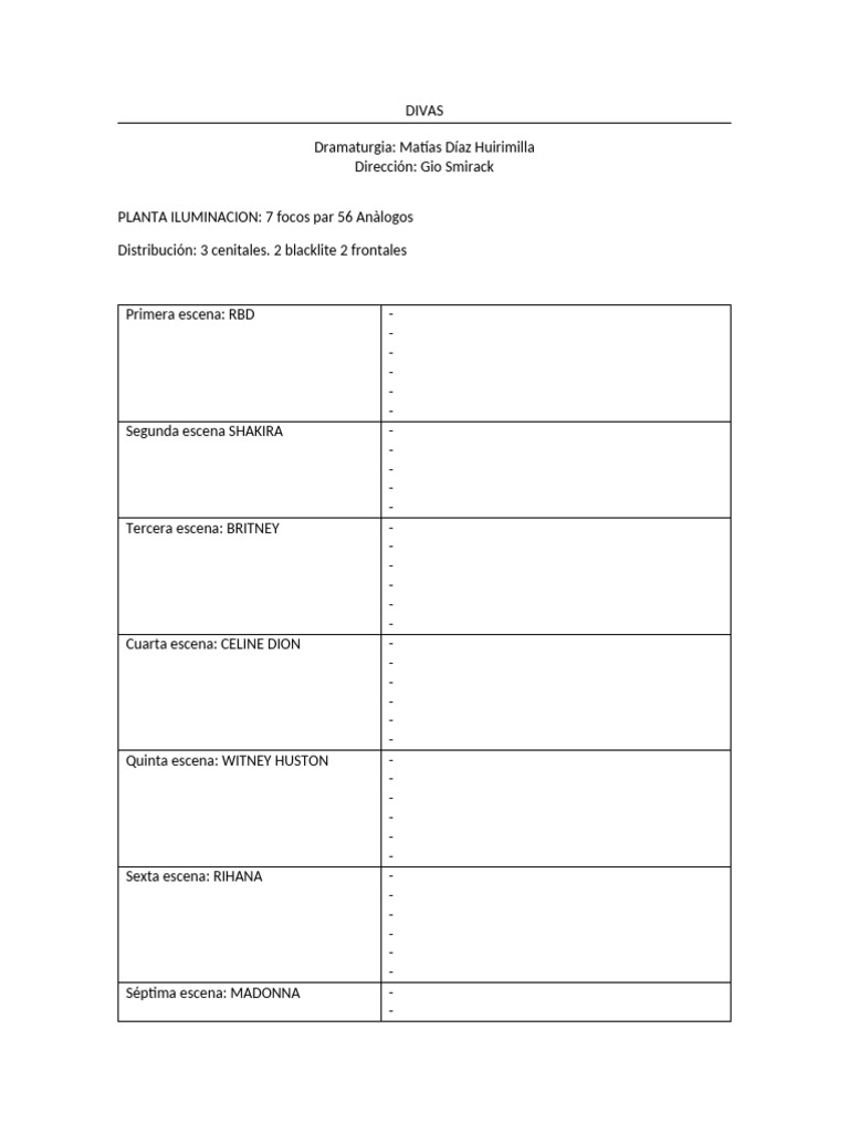 Iluminacion Divas | PDF