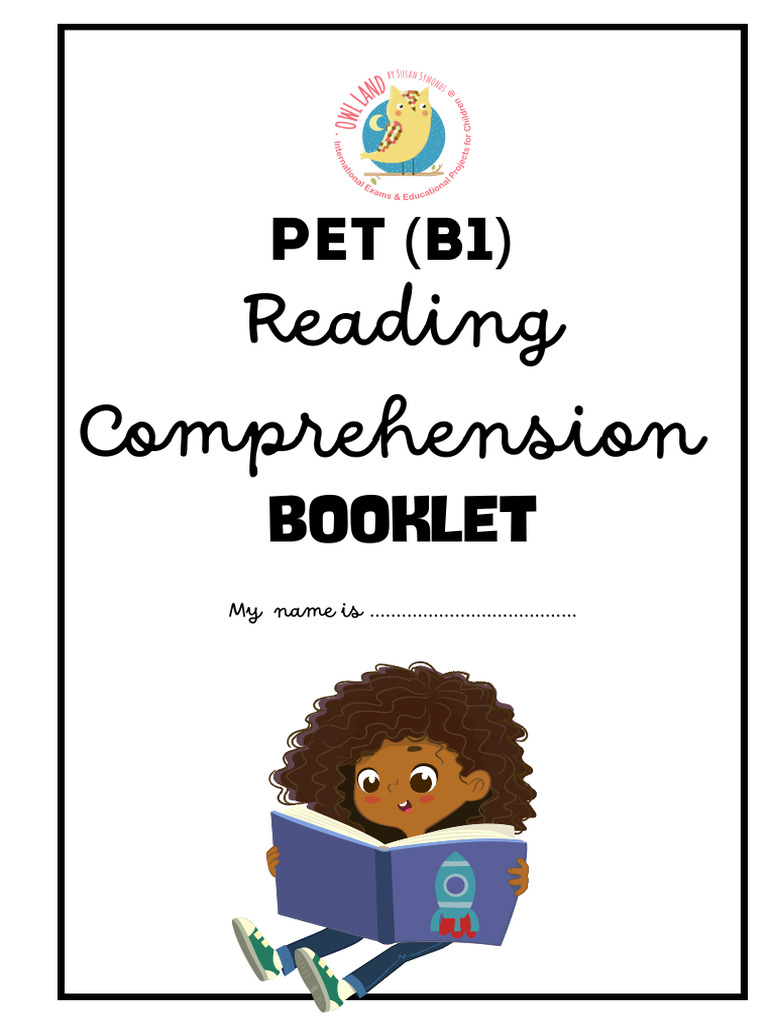 B1 Reading Comprehension BOOKLET COVER PDF | PDF