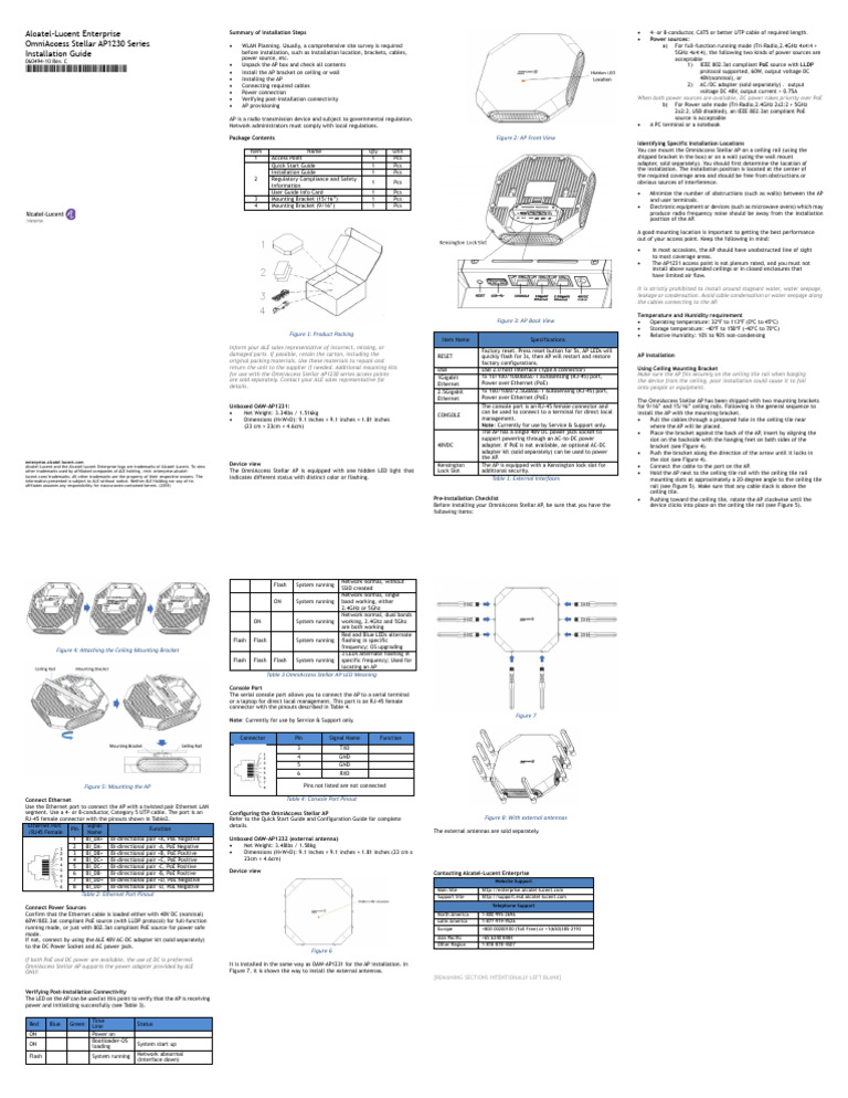 AP1230 Series Install Guide | PDF | Electronics | Electrical Engineering