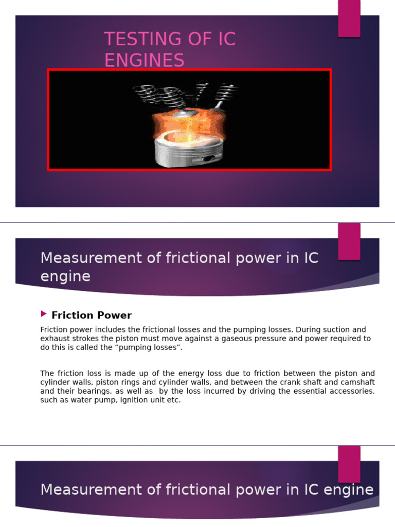 Testing of Ic Engines Testing of Ic Engines | PDF | Engines | Brake
