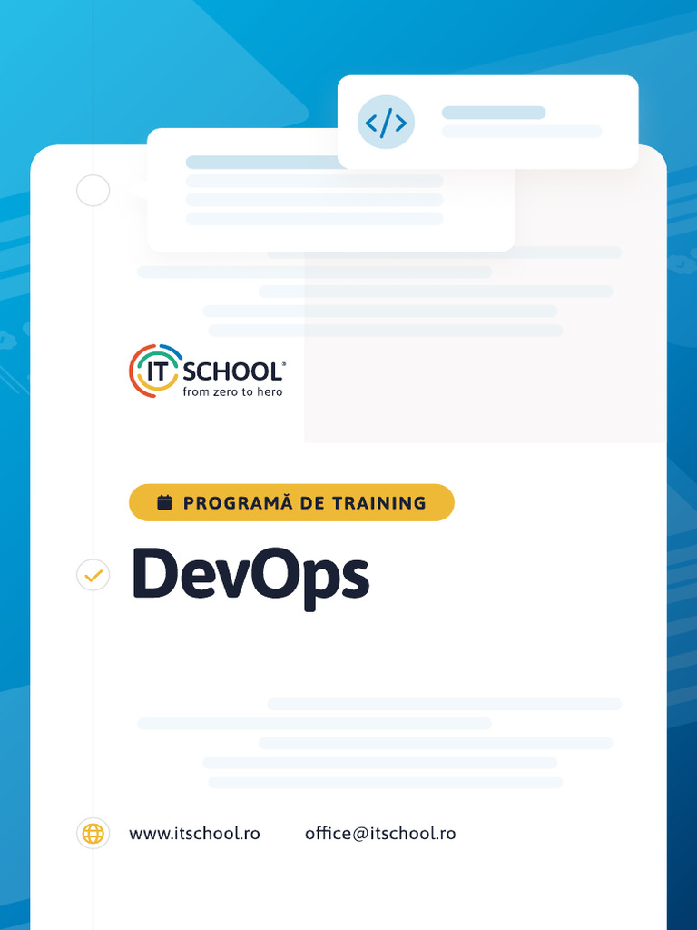 Programa Curs DevOps ITSchool | PDF | Python (Programming Language) | Linux