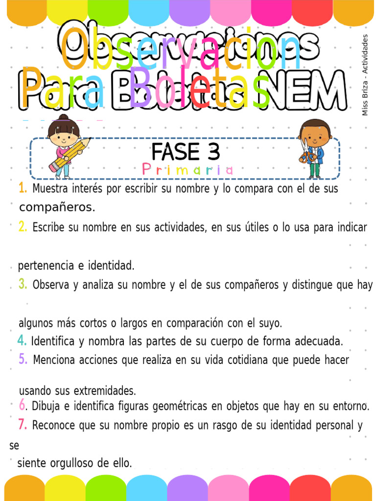 ObservacionBOLETA Y FICHAS DE OBSERVACION NEM | PDF | Hueso | Articulación