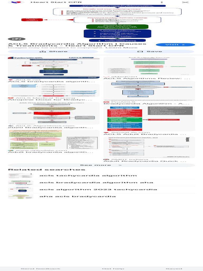 Bradycardia Algorithm Acls - Google Search | PDF