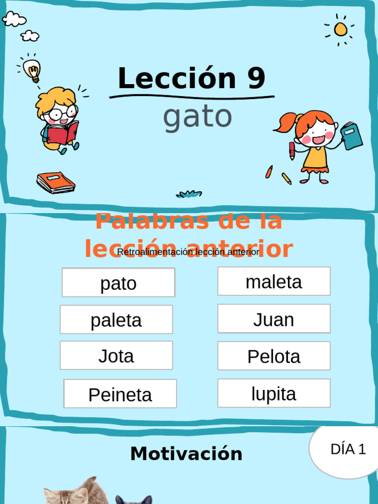 Lección sobre el Gato y su Escritura | PDF