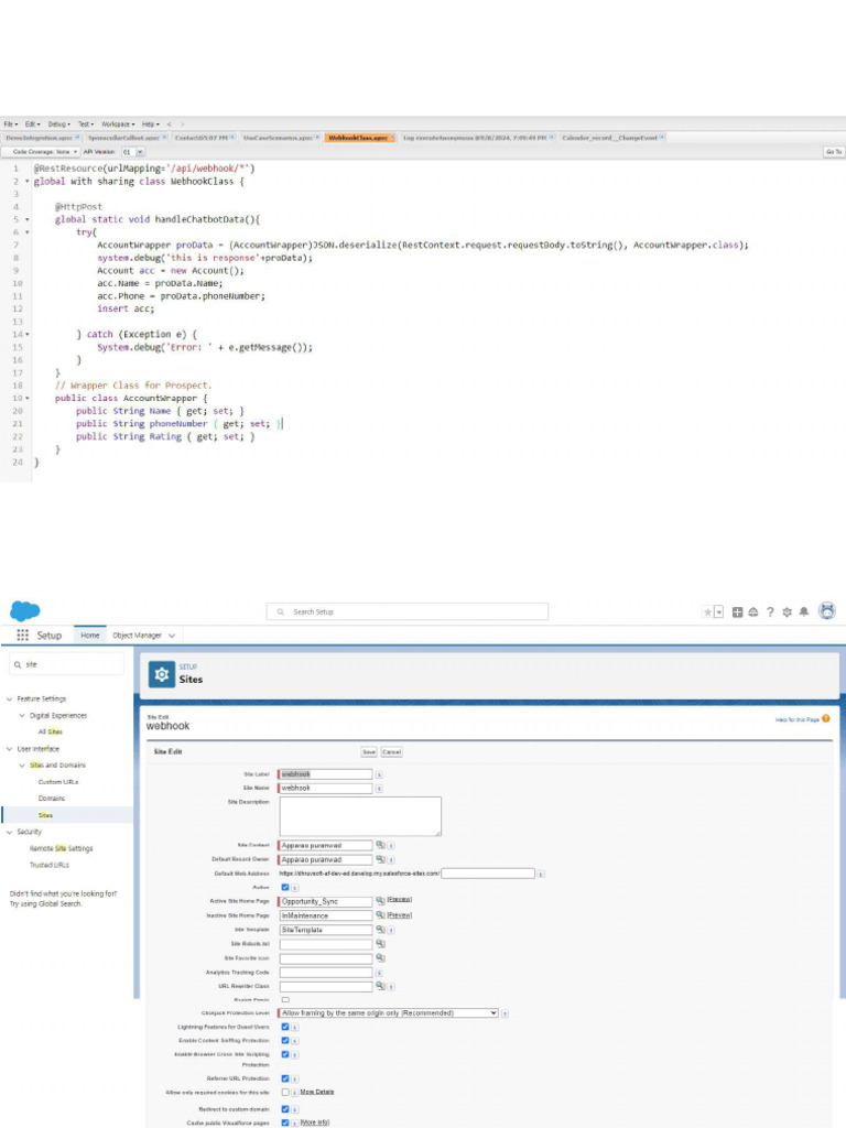 Integrating Webhooks With Salesforce | PDF