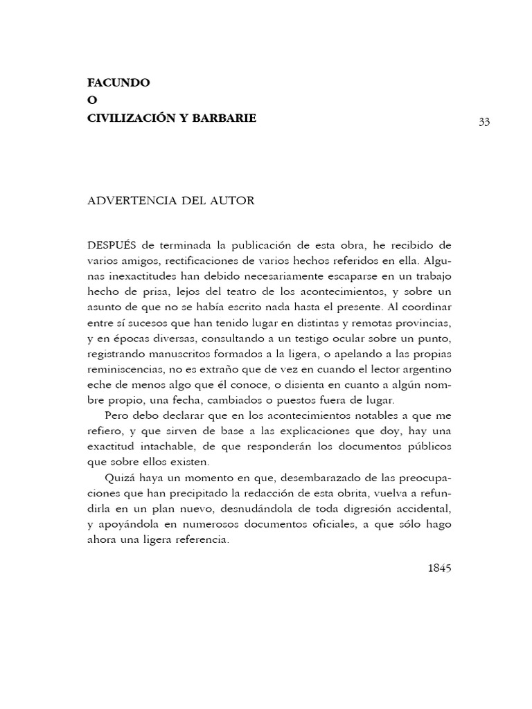 El Facundo | PDF | Buenos Aires | España