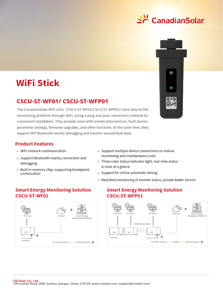 CS Datasheet CSCU-ST WFP01 EN V1.0 20230627-1 | PDF | Power Inverter ...