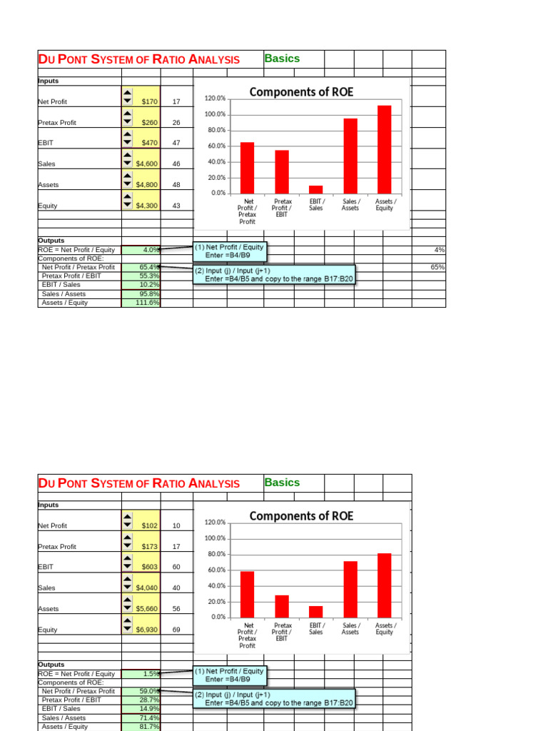 Ch 18 Du Pont System of Ratio Analysis - Completed and Answers GE | PDF | Economies | Factor ...