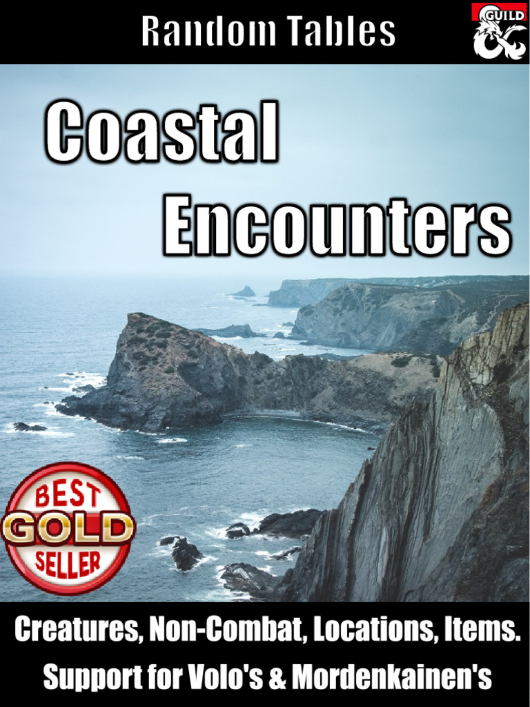 Coastal RPG Encounter Tables | PDF | Beach | Sea