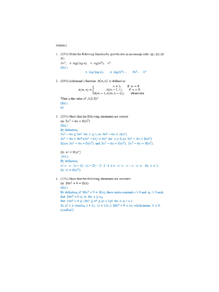 Data Structures HW 1 | PDF