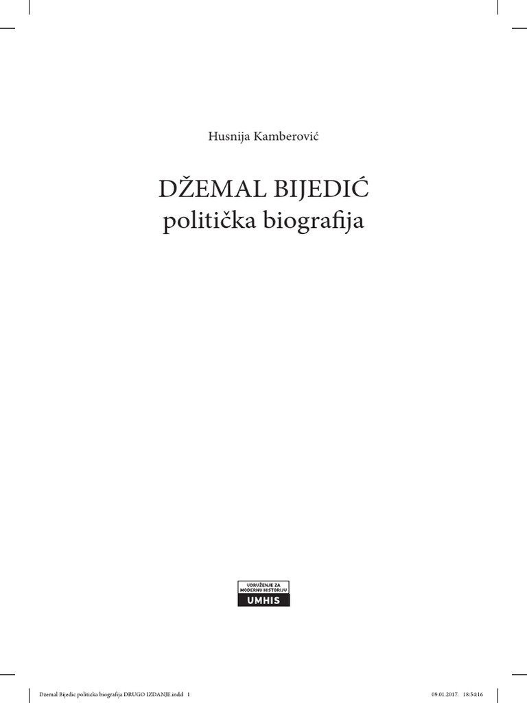 Dzemal Bijedic Politicka Biografija | PDF