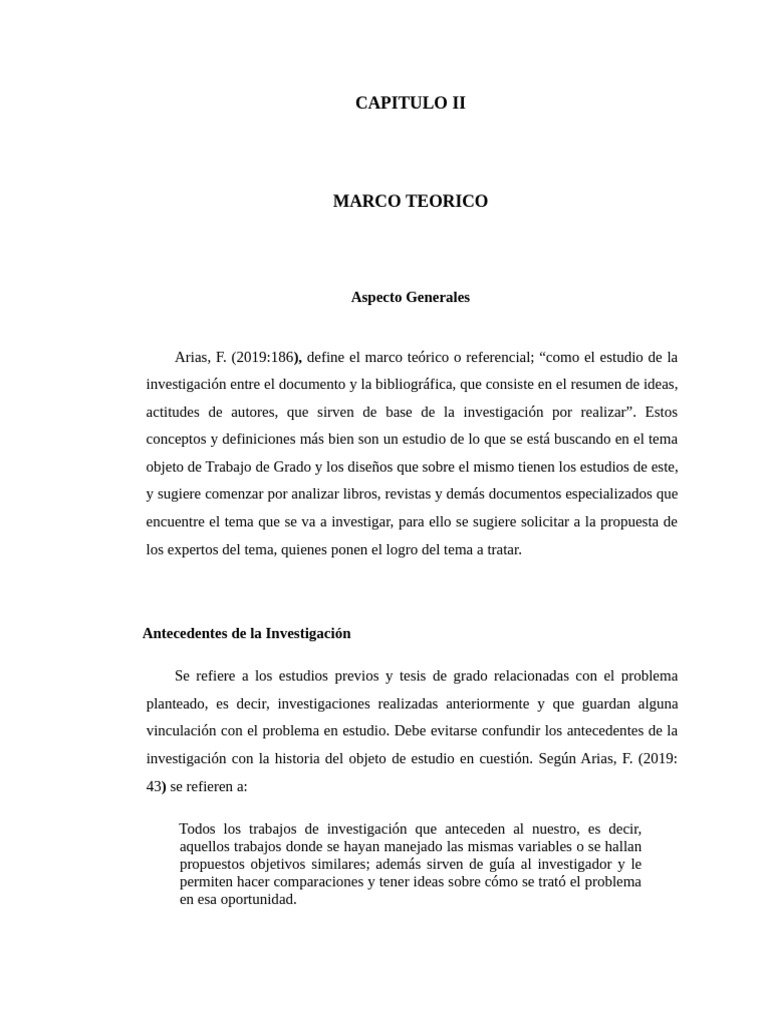 Marco Teórico en Investigación Académica | PDF | Business | Al por menor