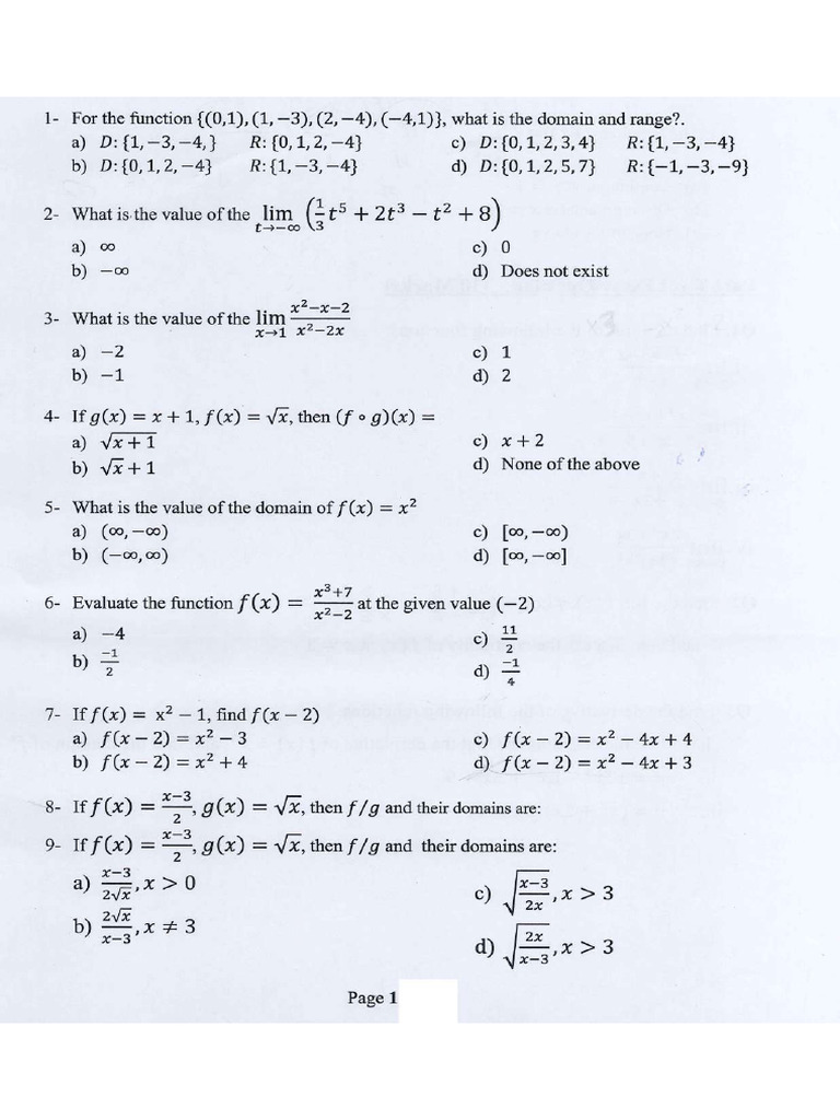 Math1-1 | PDF
