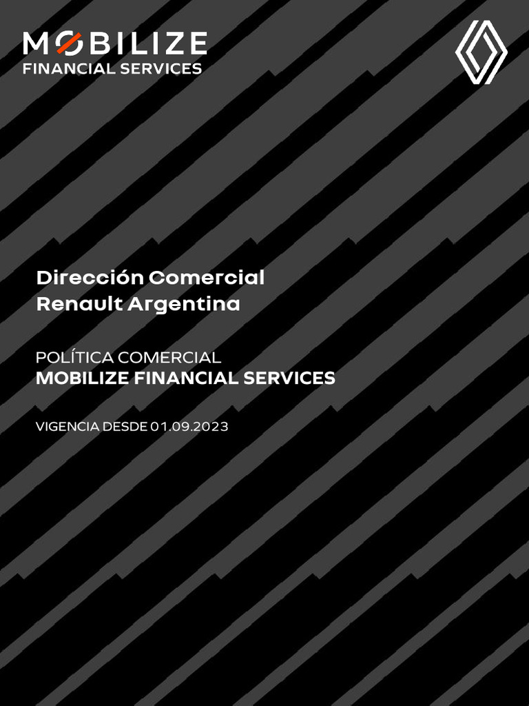 Politica Comercial Mobilize Financial Services - Septiembre | PDF